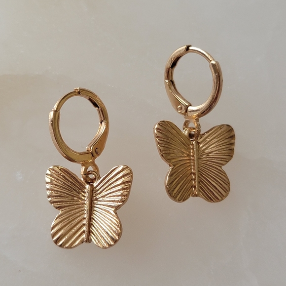 Jewelry | Butterfly Charm Earrings | Poshmark